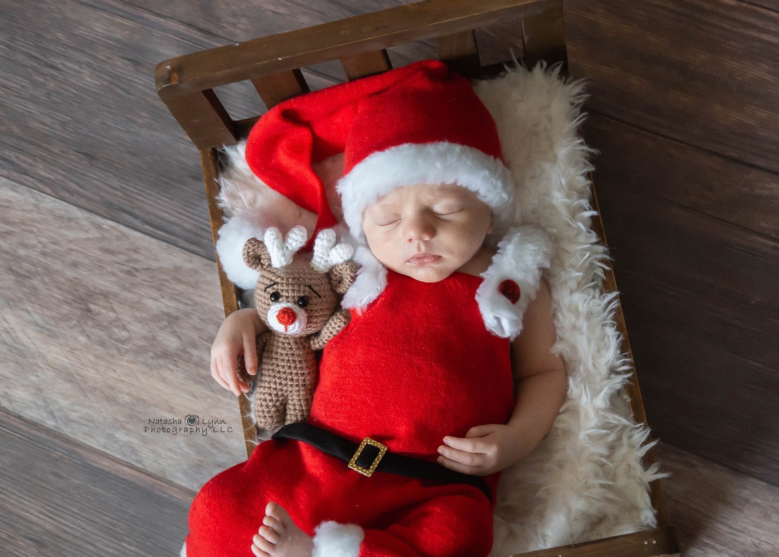 Santa Costume Baby Photo Shoot Santa Outfit 6-12 Months Red and White ...