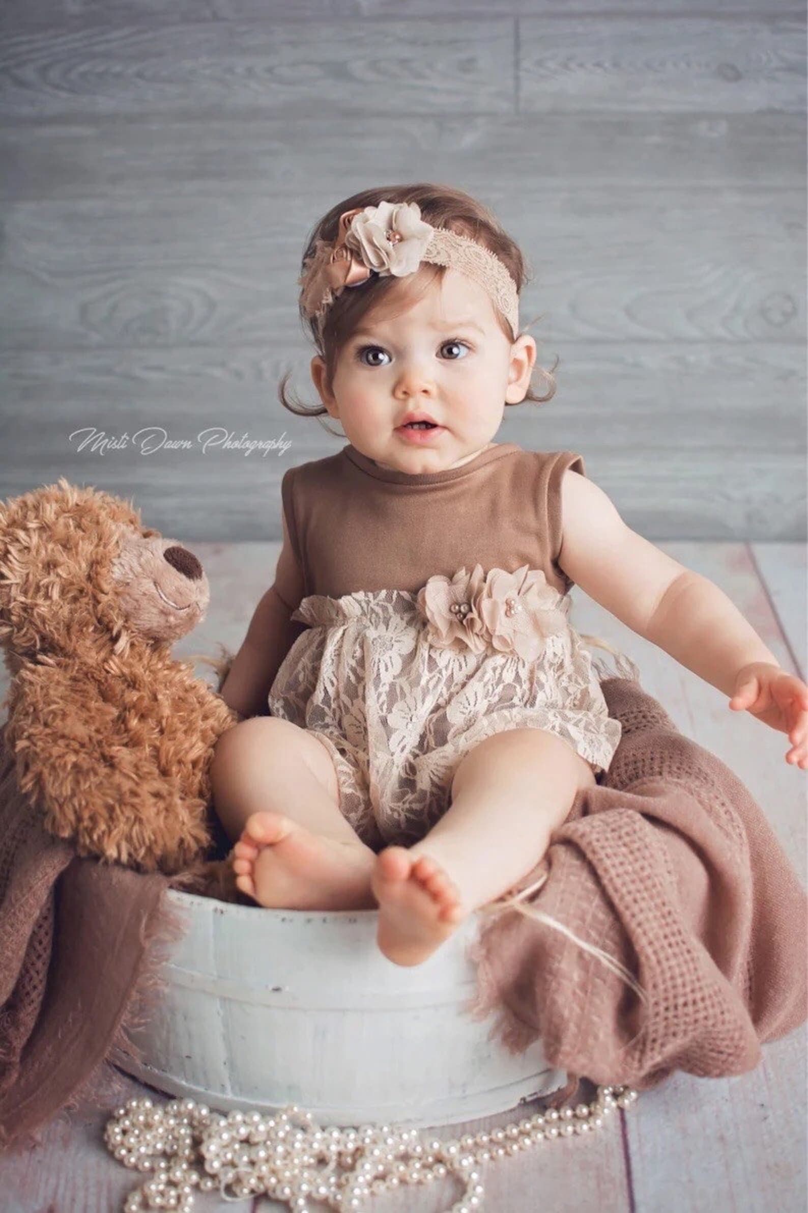 Cake Smash Outfit Girl Photo Outfit Romper Dress and Matching - Etsy