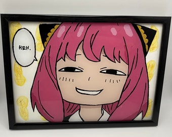Glass Paintings Anime Anya - Etsy