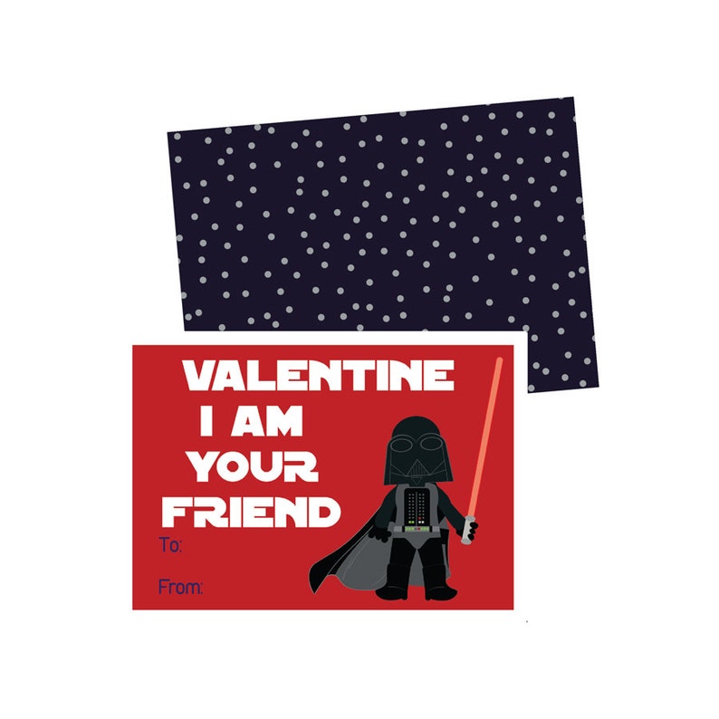 Instant Download Printable Star Wars Valentines - Etsy