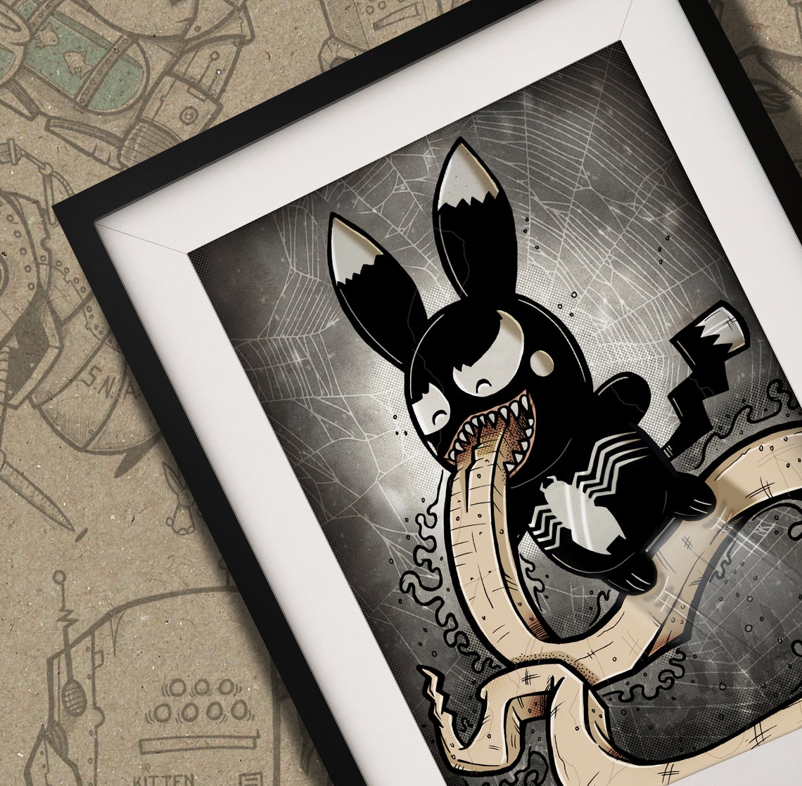 Venom Pikachu Print Venomized Pokemon Villain Comic - Etsy UK