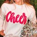 Hot Pink Cheer Script Chenille Sweatshirt - Etsy