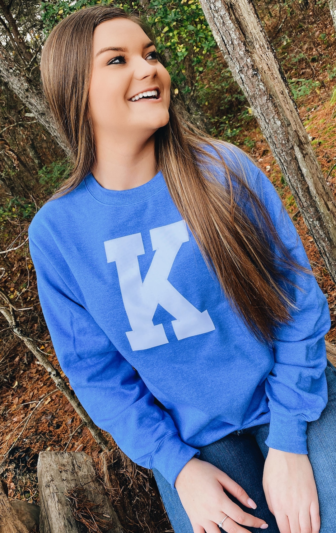 Sudadera Heather Royal Blue Power K / Kentucky KY - Etsy España