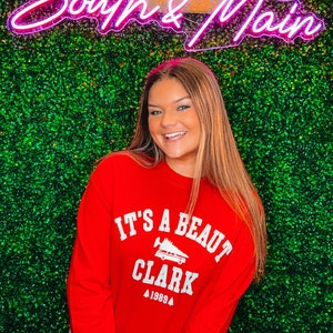 It's a Beaut Clark Sweatshirt - Red - Etsy
