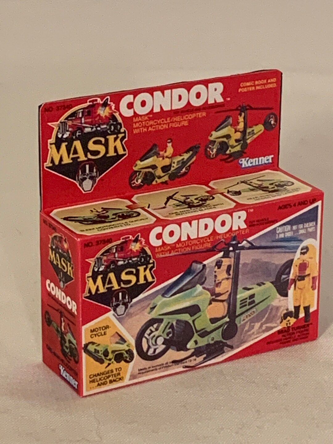 Vintage Original Kenner 1980s MASK Motorcycle Helicopter CONDOR ...