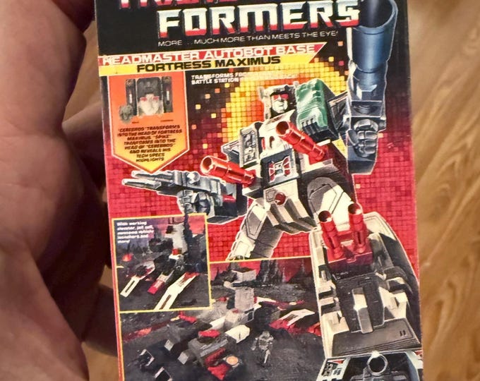 Vintage Original Hasbro G1 Transformers Headmaster FORTRESS MAXIMUS ...