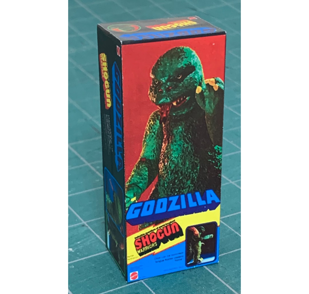 Vintage Original Mattel Shogun Warriors GODZILLA Miniature Toy Box ...