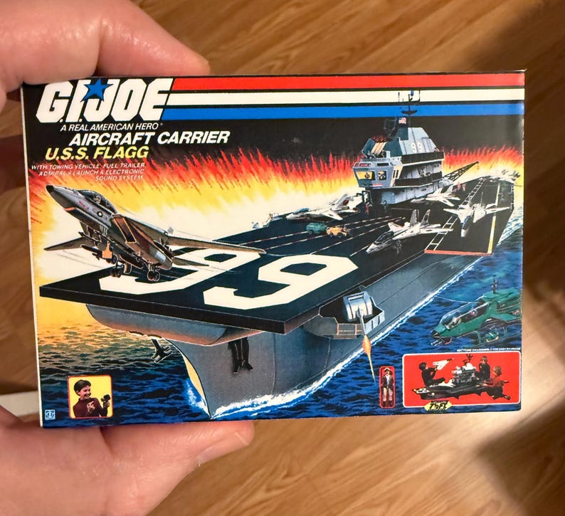 Vintage Original Hasbro 1980s G.I. Joe Aircraft Carrier U.S.S. FLAGG ...