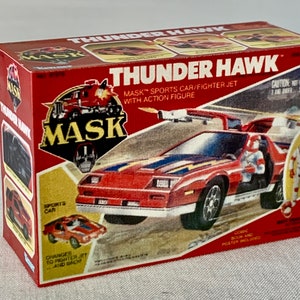 Vintage Original Kenner 1980s MASK Sports Car Jet THUNDER HAWK ...
