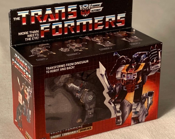Vintage Original Hasbro G1 Transformers Autobot Dinobot GRIMLOCK Magnet ...