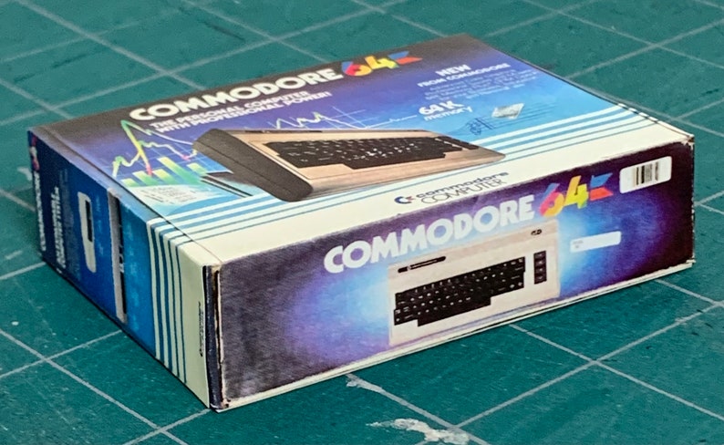 Vintage Original COMMODORE 64 Miniature Computer Box Christmas Ornament ...