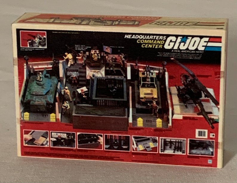 Vintage Original 1980s Hasbro G.I. Joe HEADQUARTERS COMMAND CENTER Toy ...