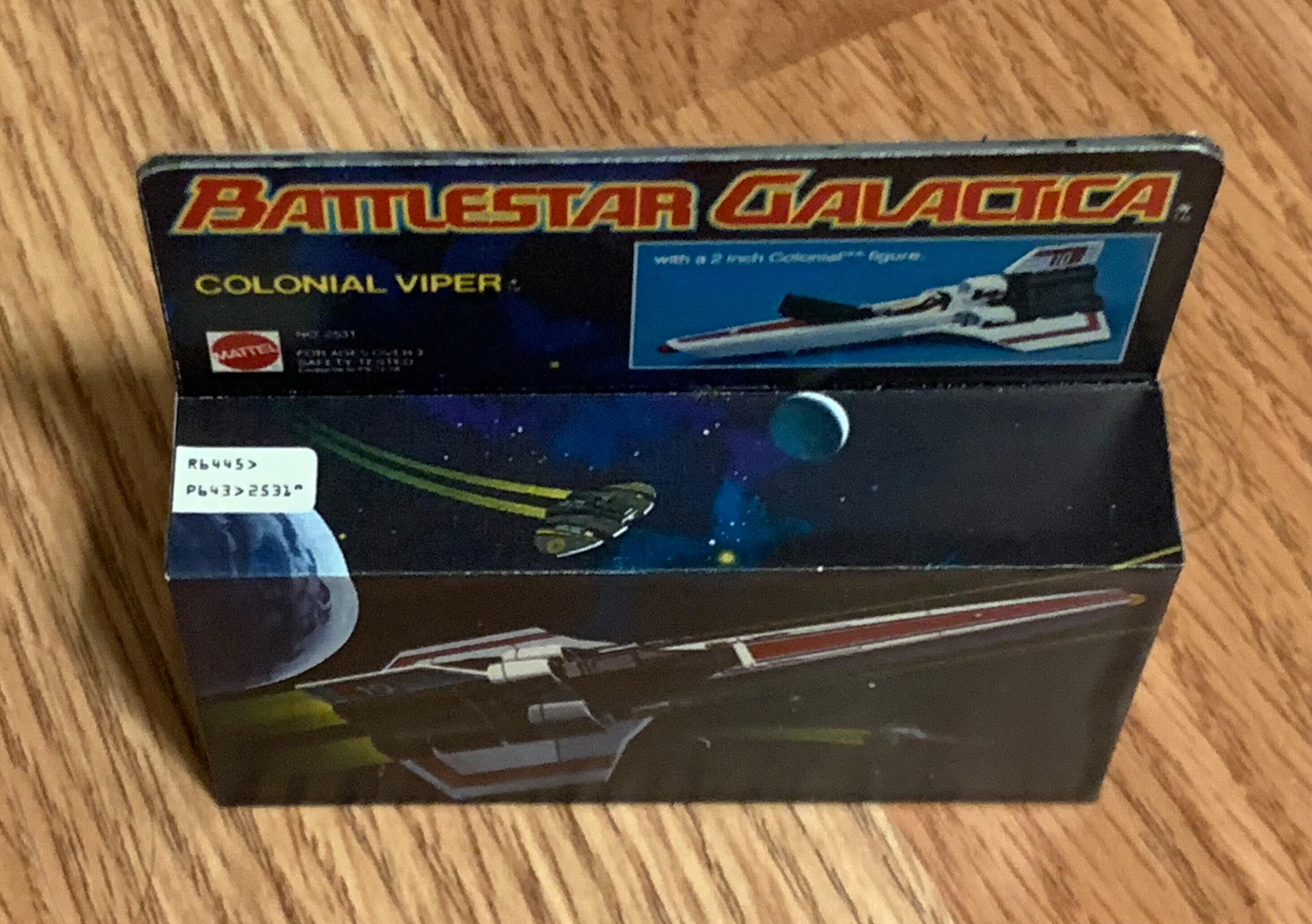 Vintage 1970s Mattel Battlestar Galactica COLONIAL VIPER Toy Box ...