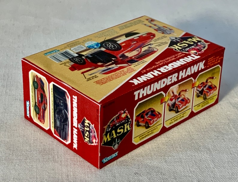 Vintage Original Kenner 1980s MASK Sports Car Jet THUNDER HAWK ...