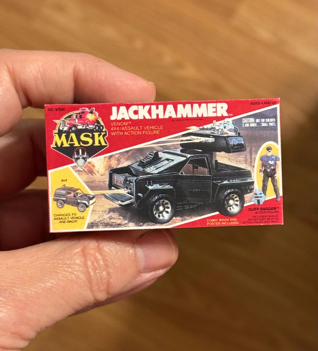 Vintage Original Kenner 1980s MASK Venom JACKHAMMER Miniature Toy Box ...