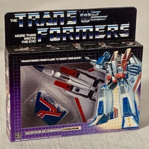 Vintage Original Hasbro G1 Transformers STARSCREAM Magnet Miniature Toy ...
