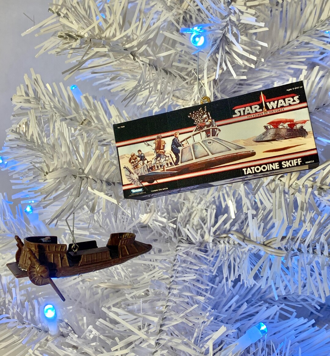 Vintage Original Kenner Star Wars POTF Tatooine SKIFF Miniature Box and ...