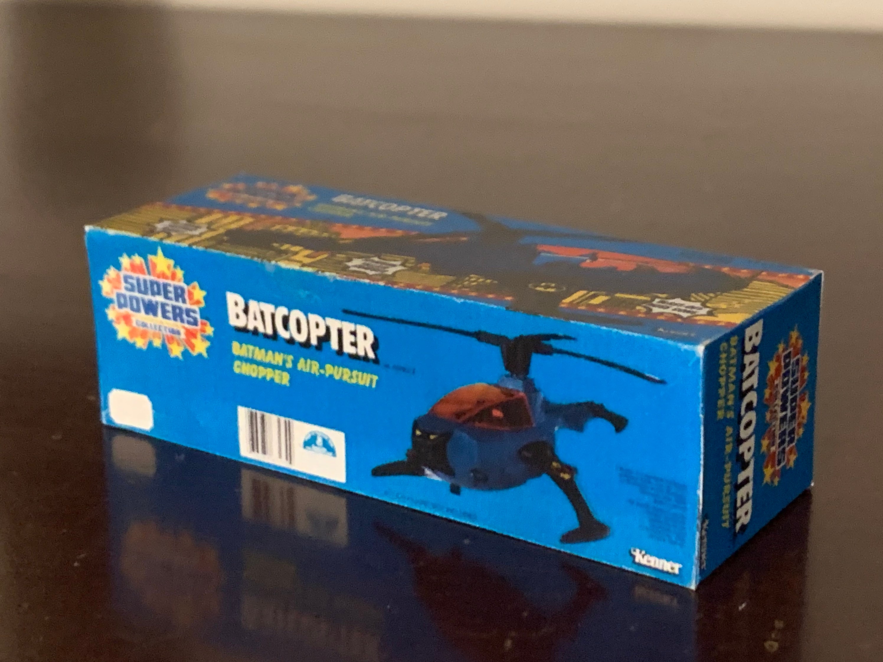 Vintage Original Kenner Super Powers Batman BATCOPTER Miniature Toy Box ...