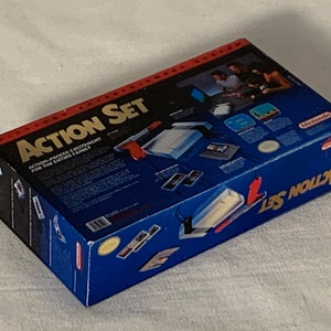 Vintage Original NES Nintendo Entertainment System Action Set BLUE BOX ...