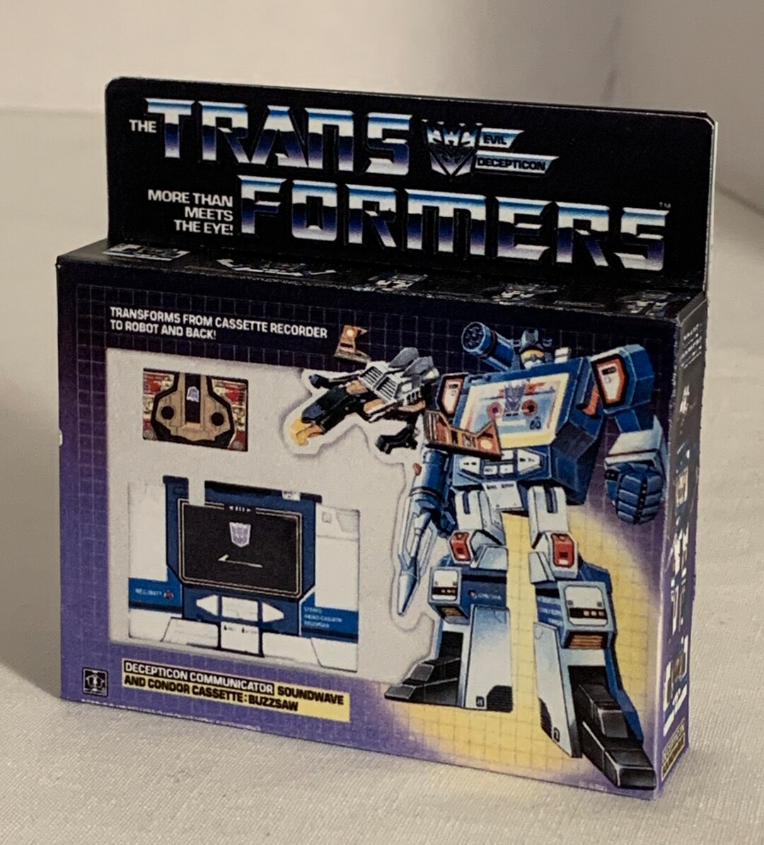 Vintage Original Hasbro G1 Transformers SOUNDWAVE Magnet Miniature Toy ...