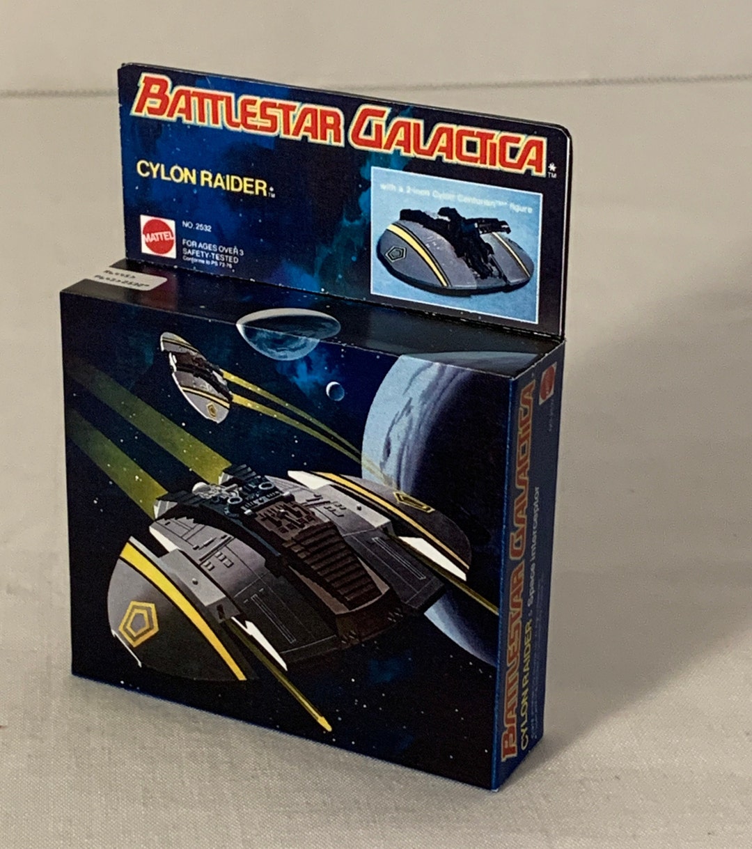 Vintage 1970s Mattel Battlestar Galactica CYLON RAIDER Toy Box ...