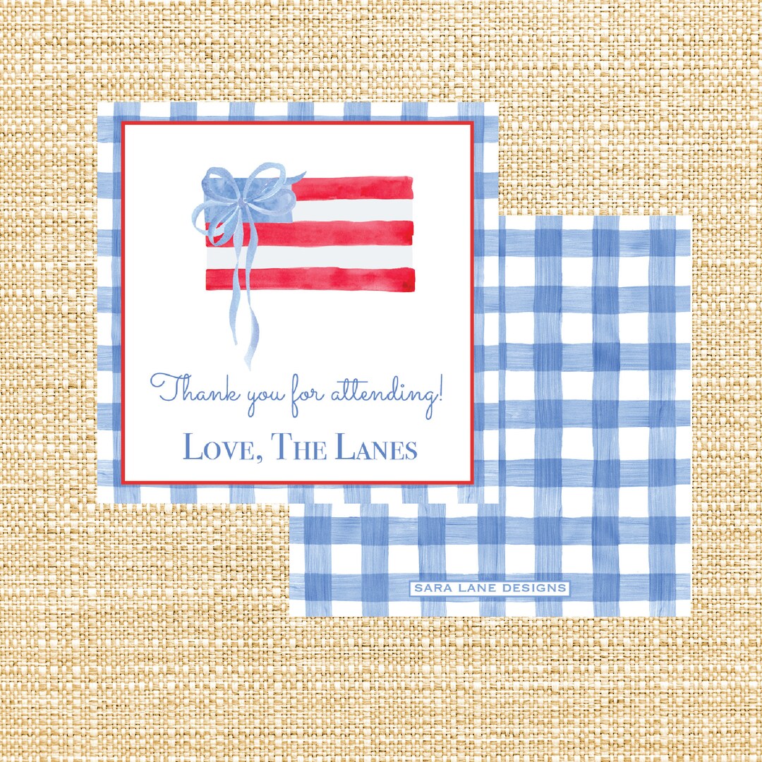 Flag Gift Tag | Editable | Instant Download | Printable Gift Tag | Gift ...