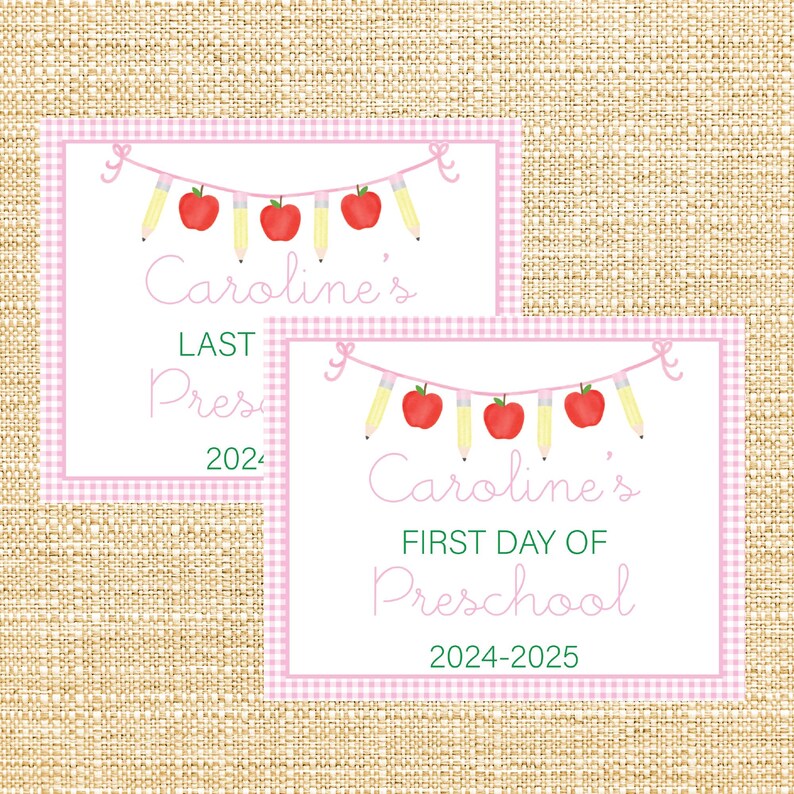 Printable First Day of School Sign Last Day of School Sign Printable ...