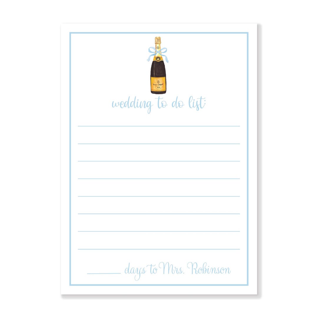Bridal Notepad | 5x7 Notepad | Customized | Personalized Notepad ...