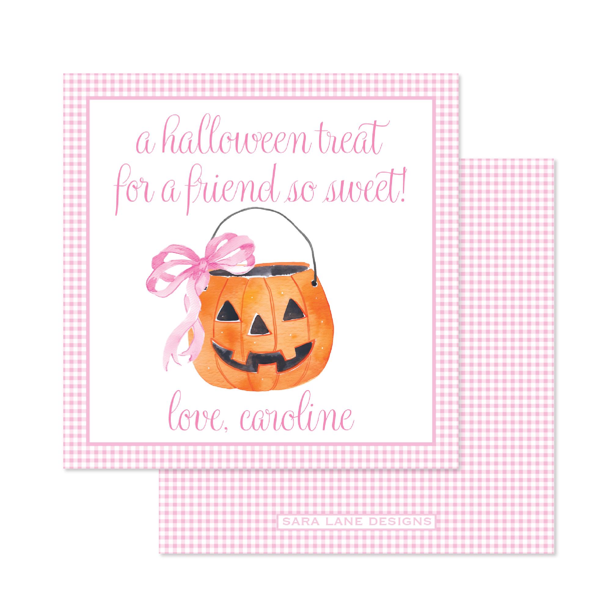 Printable Halloween Tag | Halloween Treat Tag | Digital Self Edit Tag ...