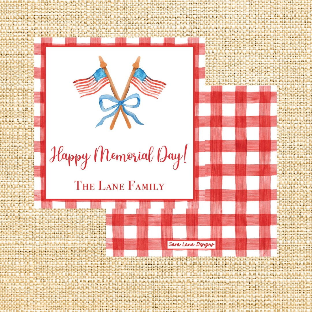 American Flag Gift Tag Editable Instant Download Printable Gift Tag ...