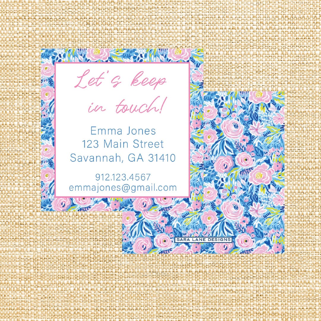 Camp Calling Card | Enclosure Card | Editable | Summer Camp | Instant ...