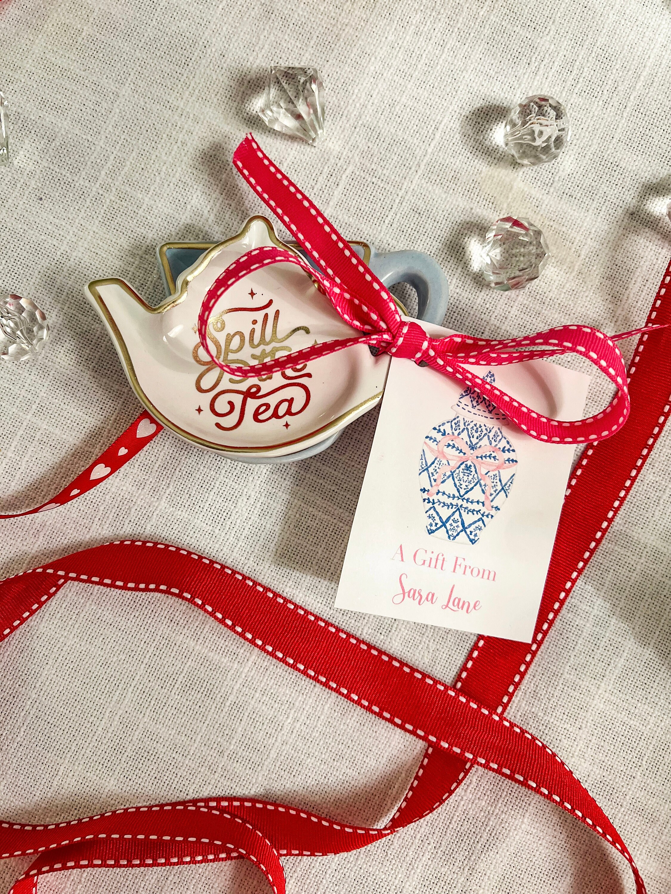 Ginger Jar Gift Tag | Enclosure Card | Instant Download | Printable ...