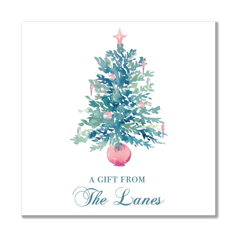 Printable Christmas Tree Gift Tag | Christmas Treat Tag | Digital Self ...