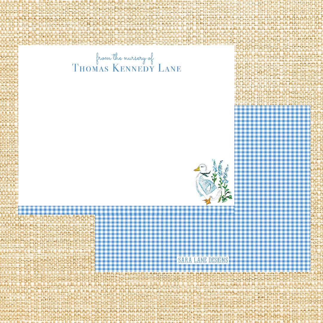 Boys Nursery Notecard | Instant Download | Printable Personalized ...