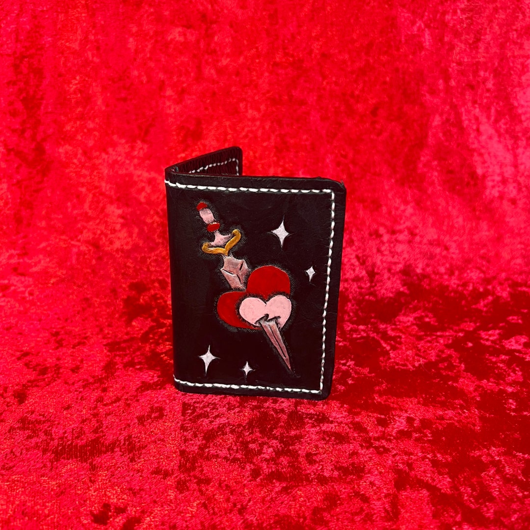 Hearts Axe Card Wallet - Etsy
