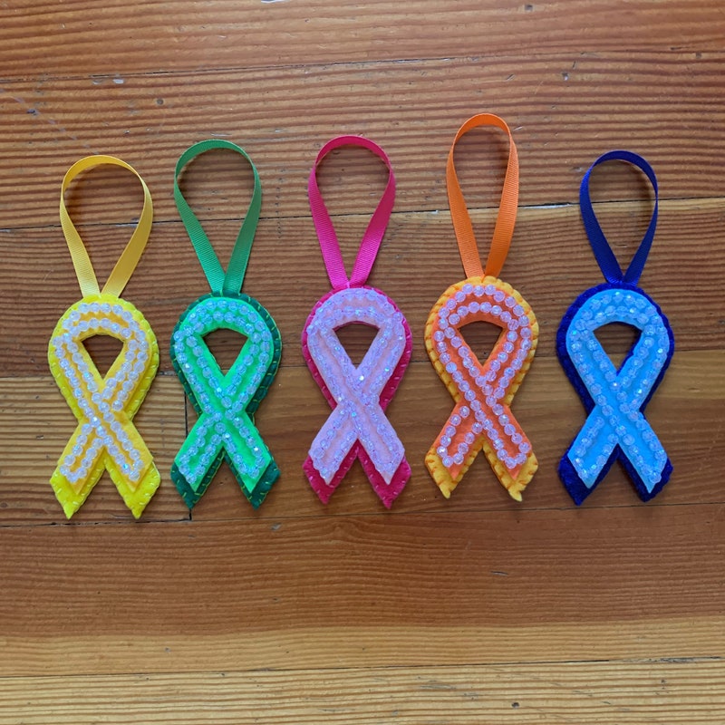 Pink Ribbon Beads - Etsy