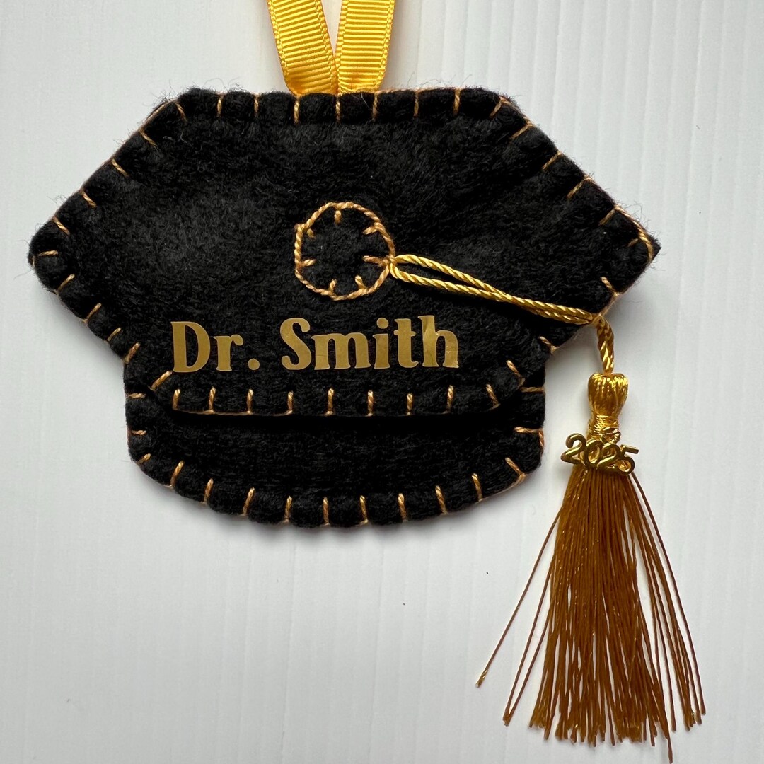 Personalized 6 or 8 Sided Graduate School Graduation Tam Ornament ...