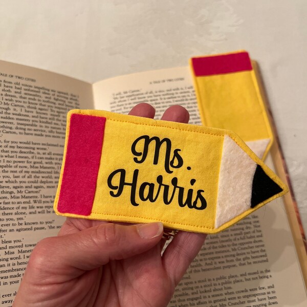 Pencil Bookmark - Etsy