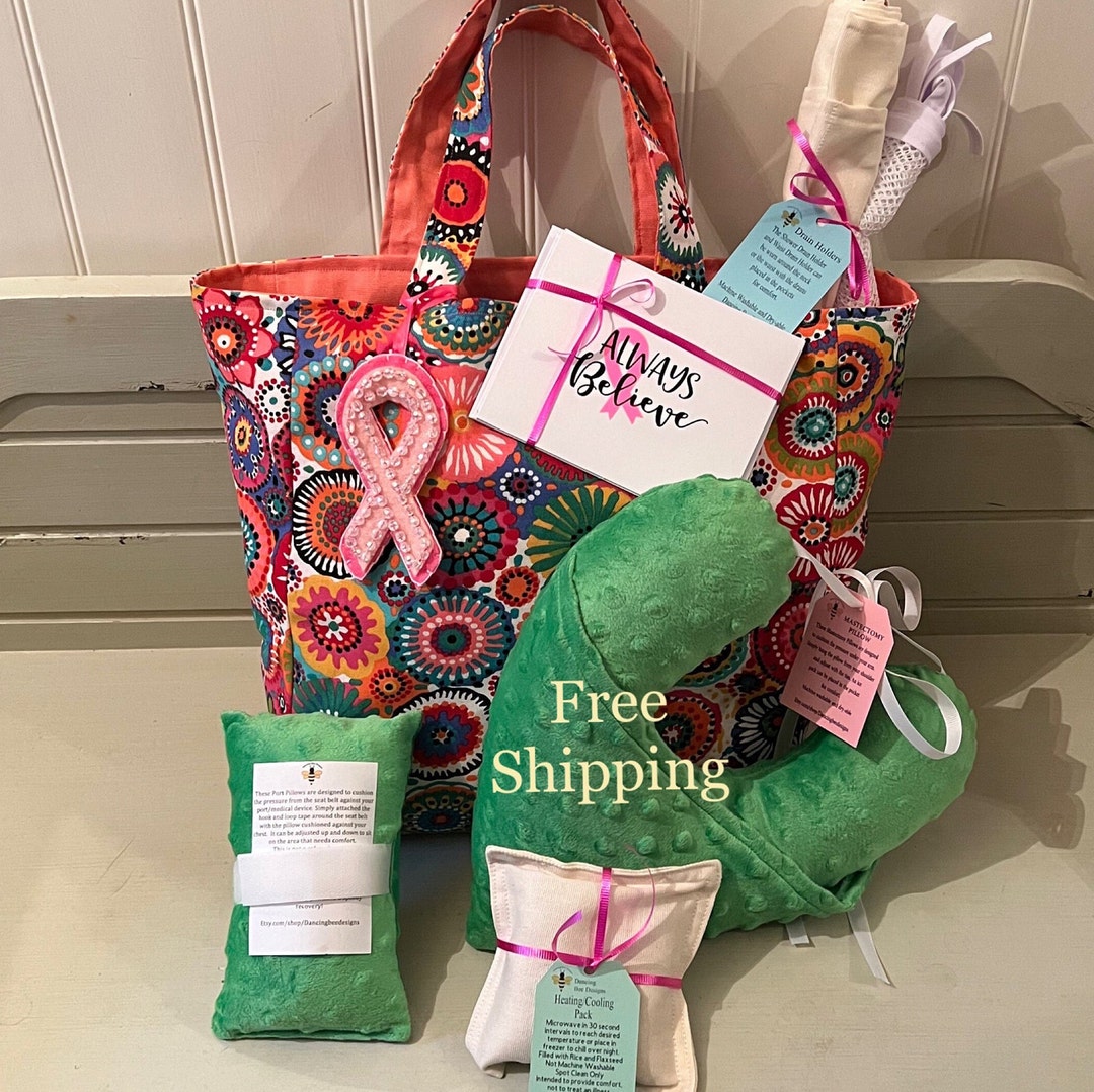 Mastectomy Care Package/ Cancer Gift Set/ A Port Pillow is Donated to a ...