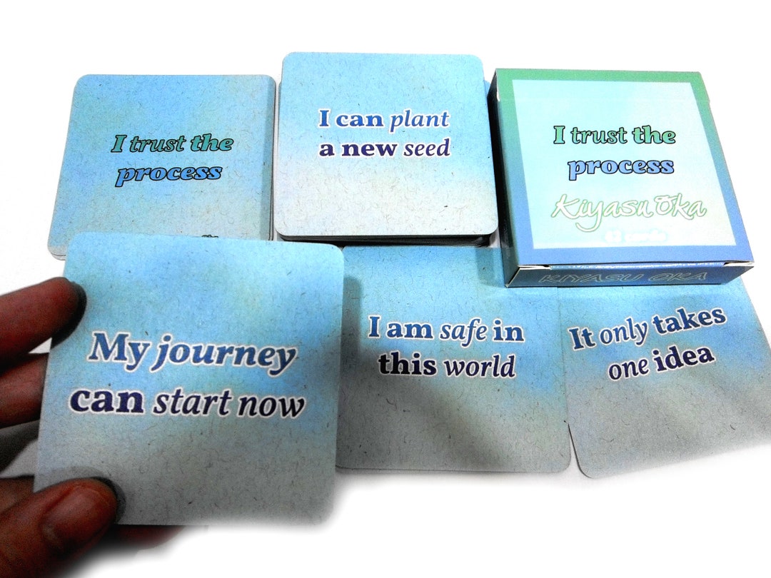 42 CARDS I Trust the Process | Indie Deck | Compact Travel-friendly ...