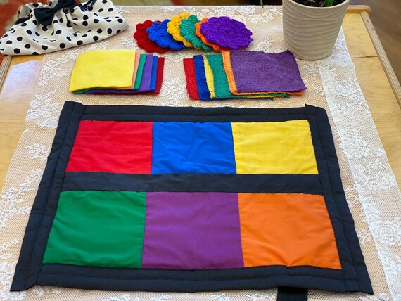 09: Montessori Color Sorting Activity Mat - Etsy