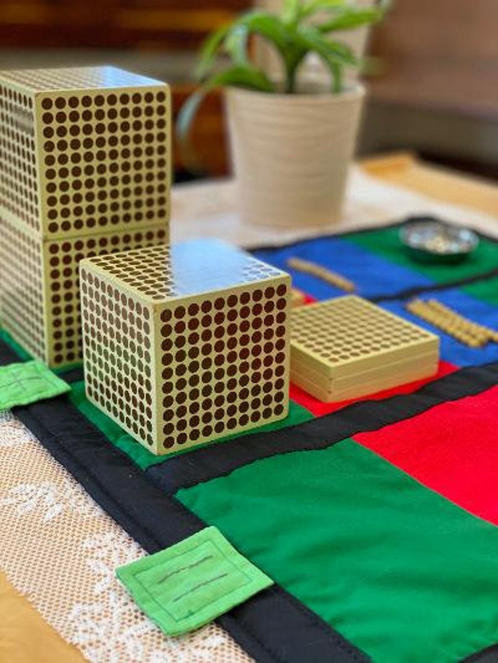 05: Montessori Math Mat for Stamp Game or Addition - Etsy