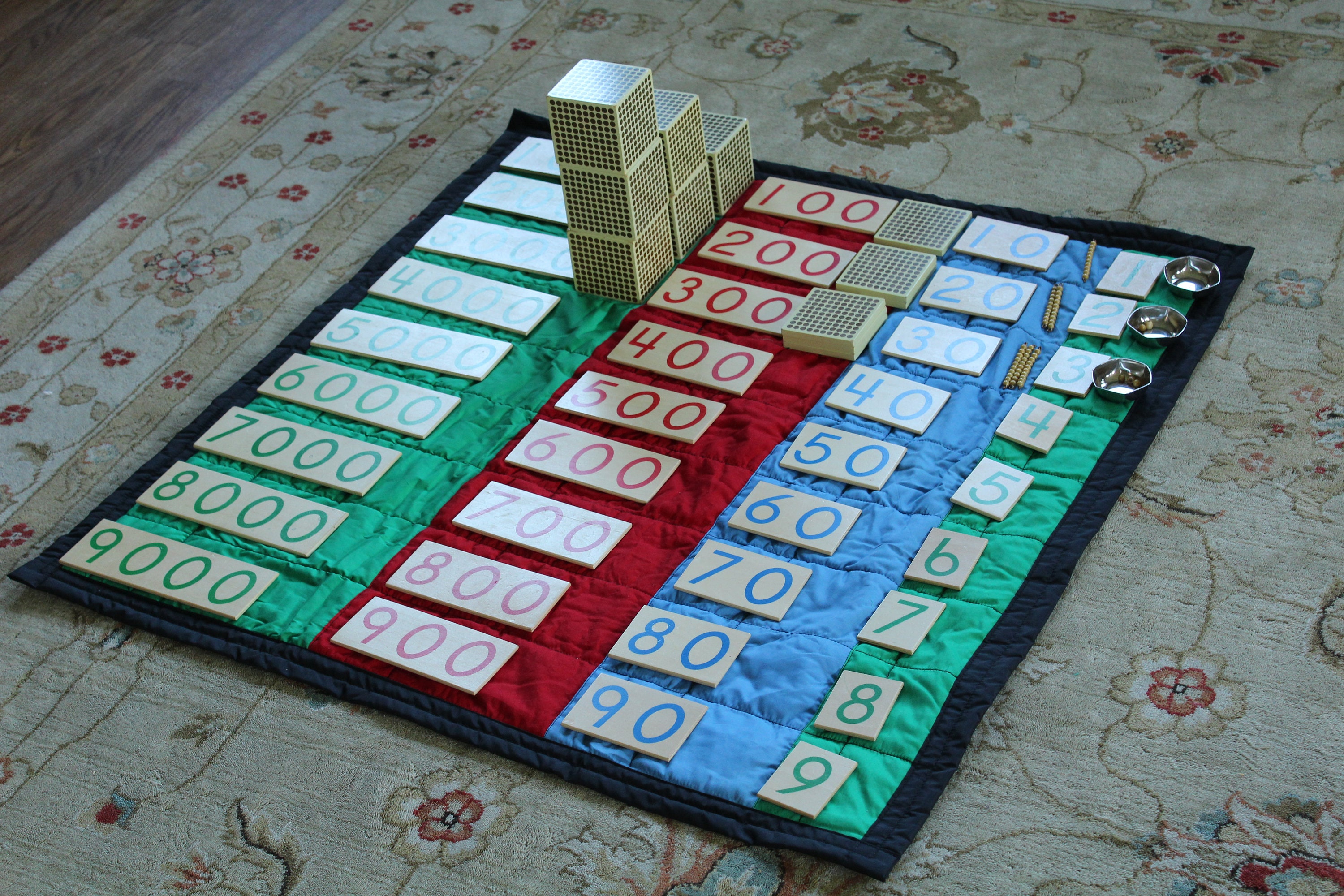 13: Montessori Place Value Mat | 45 Layout - Etsy