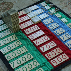 13: Montessori Place Value Mat | 45 Layout - Etsy