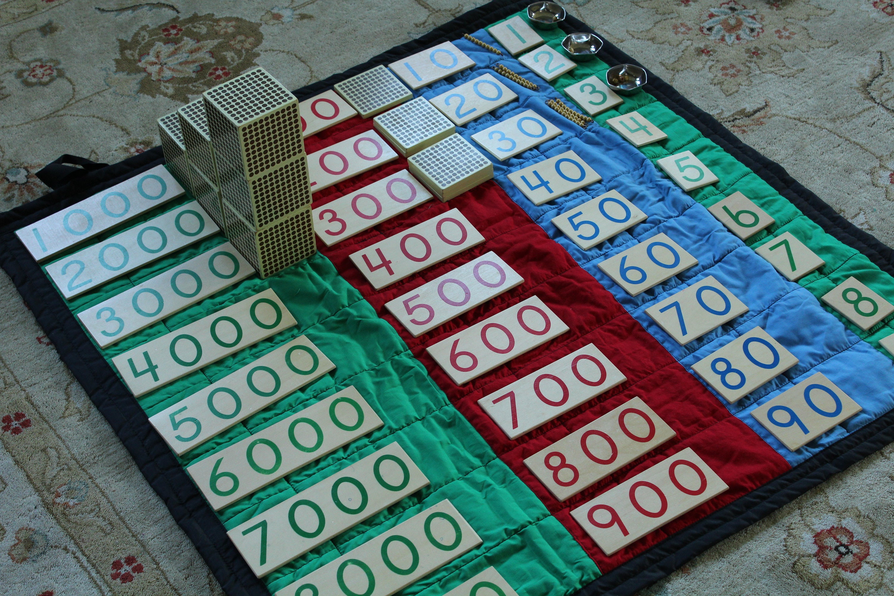 13: Montessori Place Value Mat | 45 Layout - Etsy