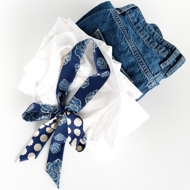Scarves With Indigo Blue - Etsy