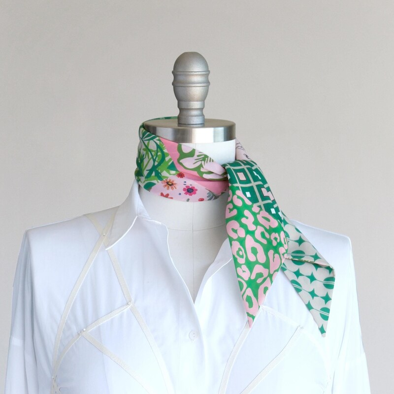 Pink Neck Scarf - Etsy