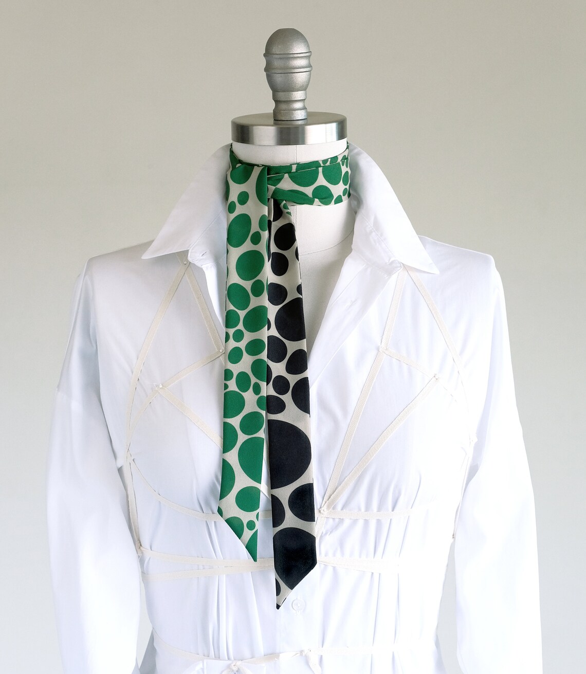 Polka Dot Skinny Scarf Hair Scarf Neck Scarf Ribbon Scarf Etsy