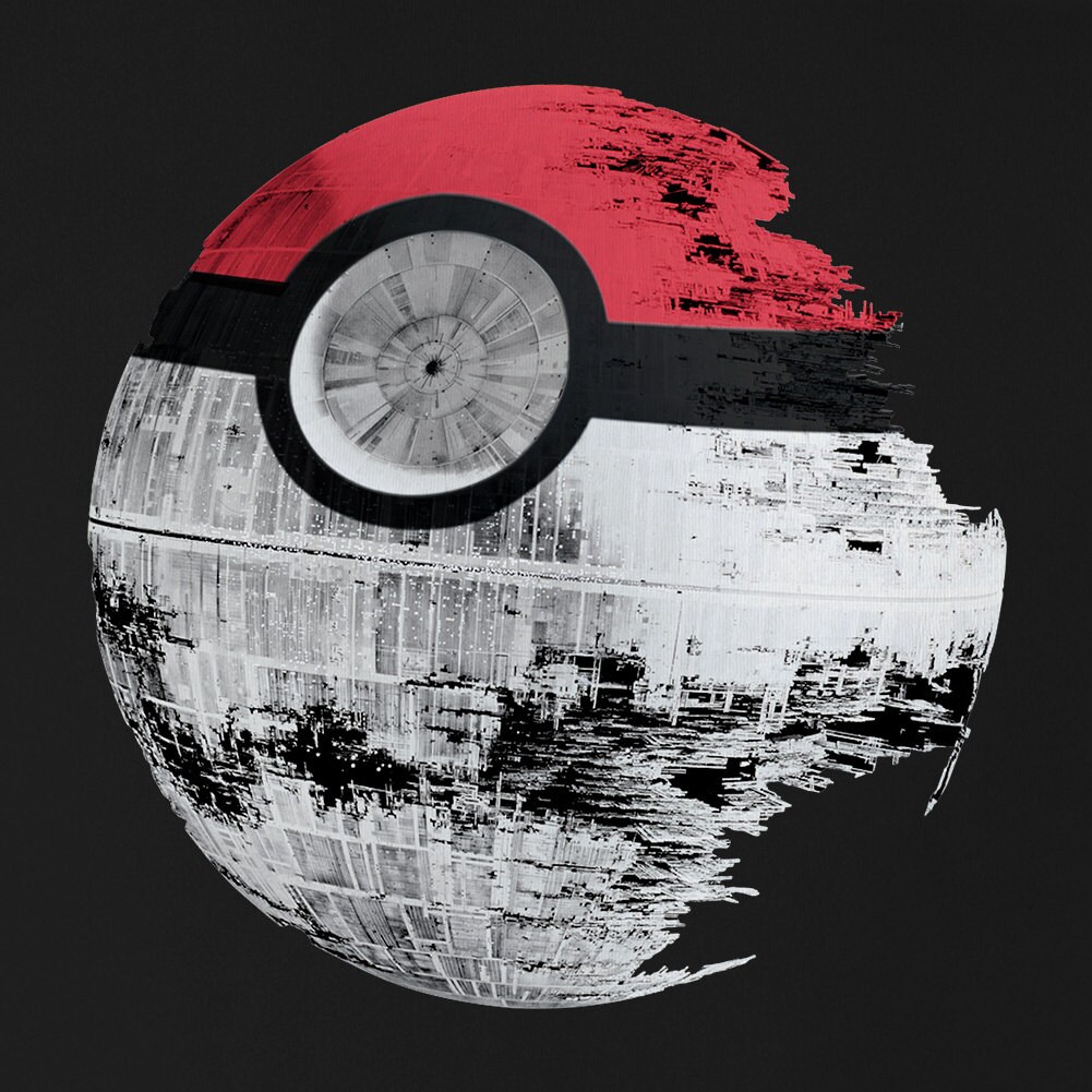 Pokemon Star Wars Death Star Mens T-shirt Pikachu Darth Vader | Etsy