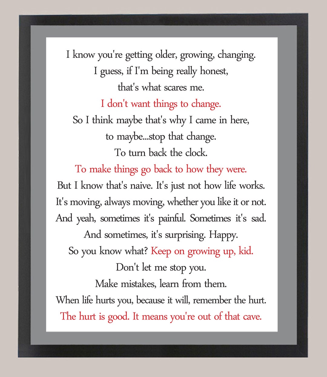 SALE Stranger Things Hopper's Letter Quote 11 X 14 - Etsy